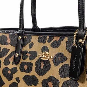Coach | Bags | Coach Leopard Reversible Tote Handbag | Poshmark